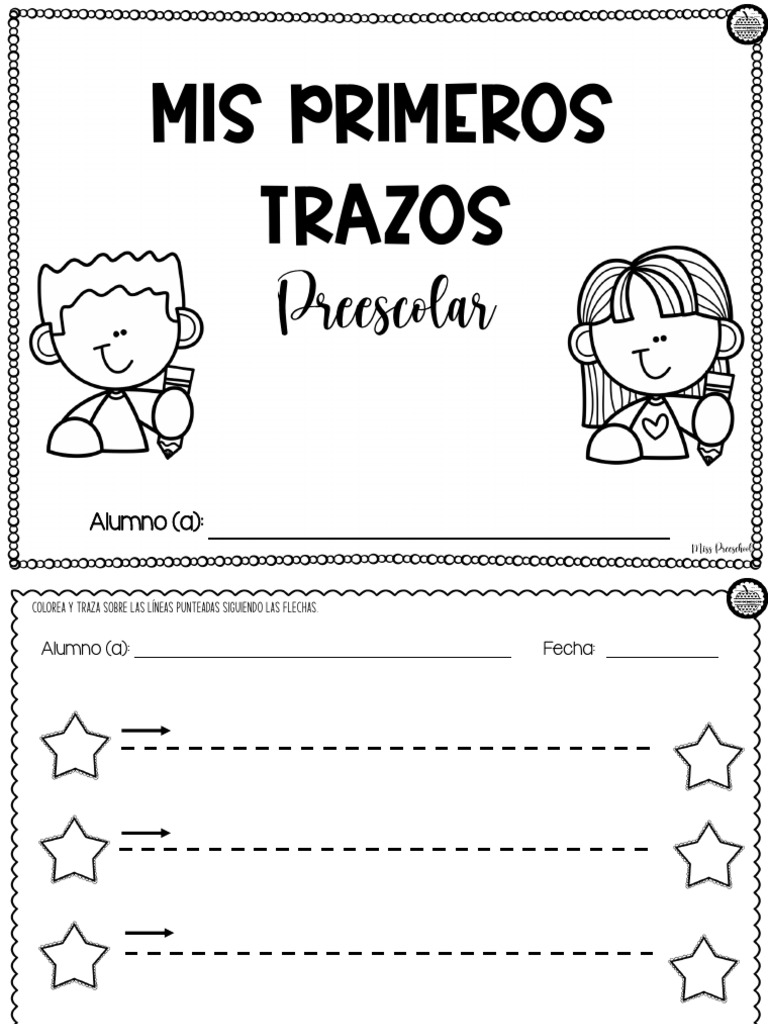 Mis Primeros Trazos para Preescolar | PDF | Artes del Lenguaje y ...