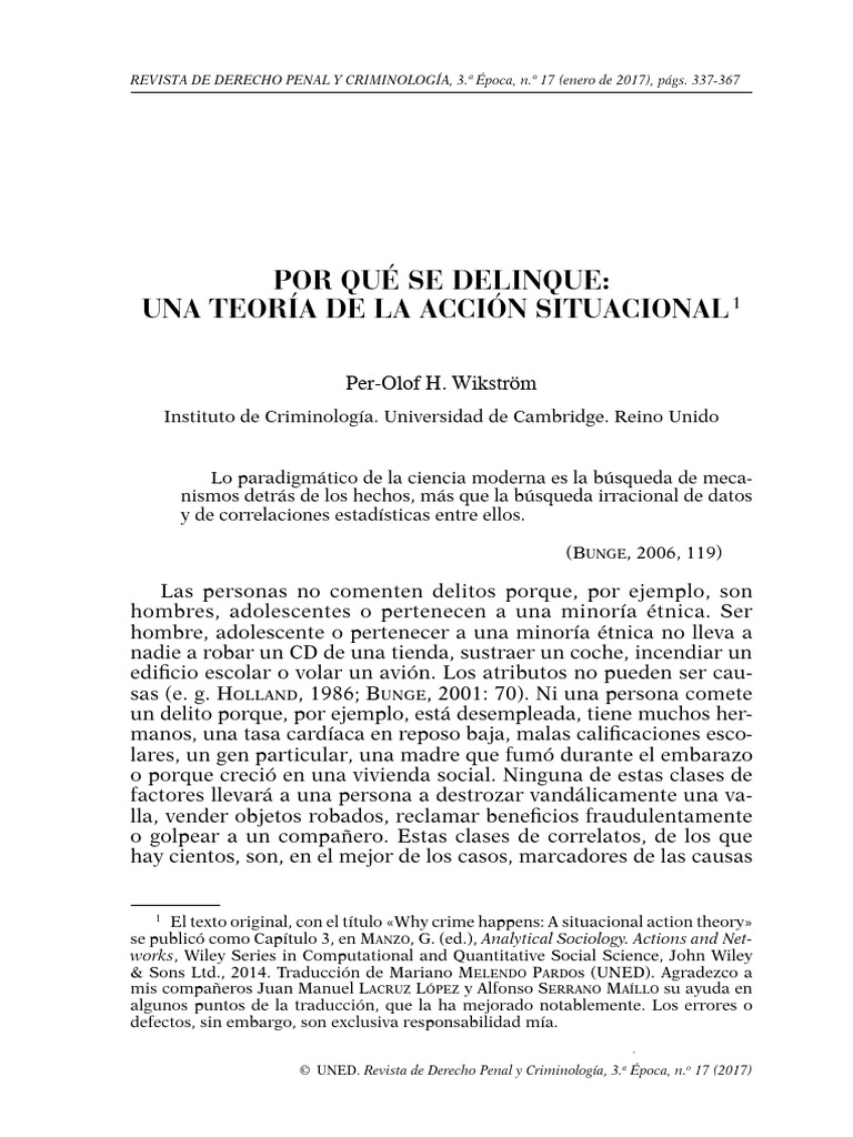 Por Qué Se Delinque | PDF