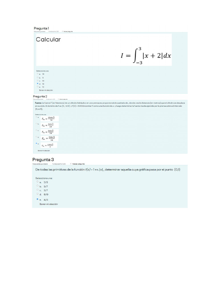 Actividad 2 Calculo Integral Nota 18 | PDF