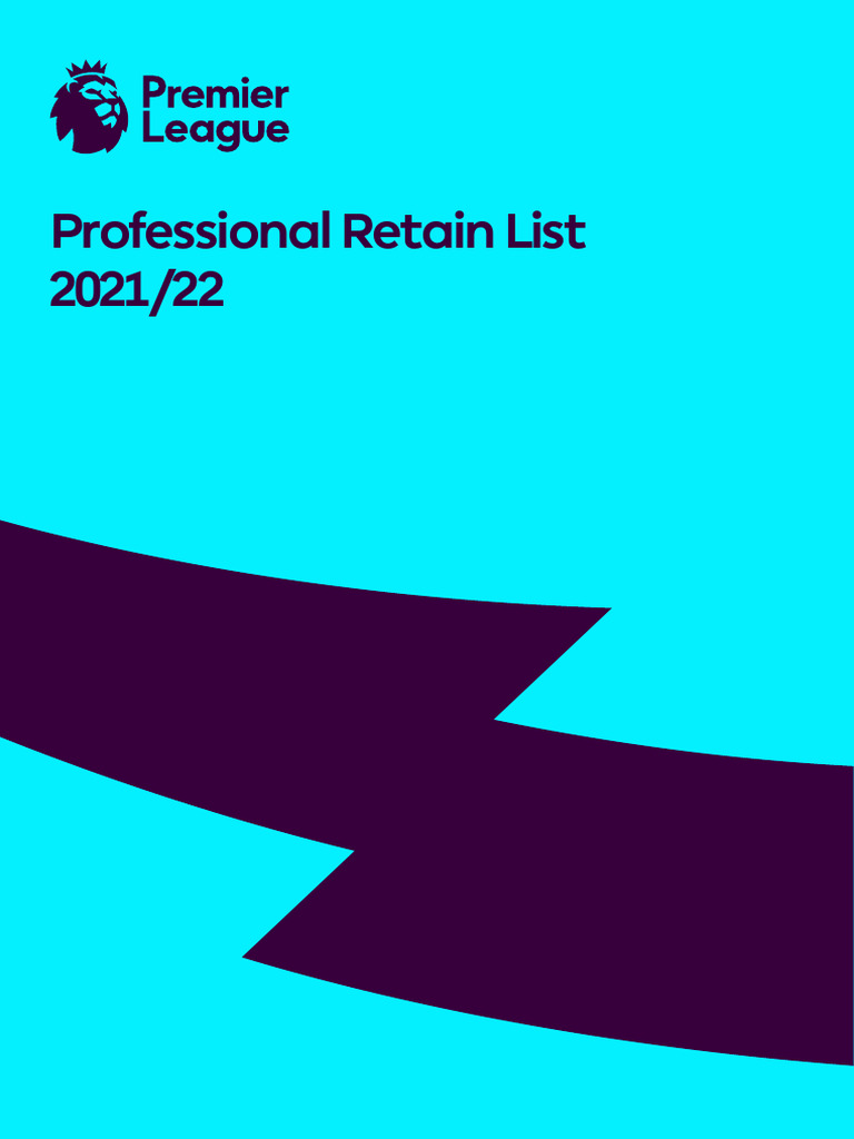 Professional Retain List 2021 22 | PDF | Premier League | Premier ...