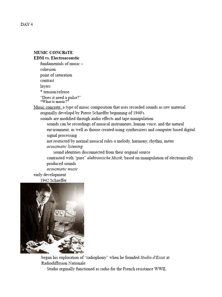 Exploring Musique Concrète | PDF | Contemporary Music | Sound Production