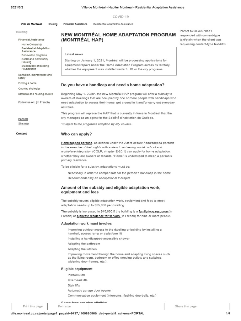 Home Adaptation Program | PDF | Elevator | Invoice