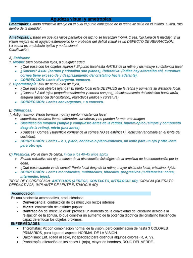 Primer Tema J Oftalmologia | PDF