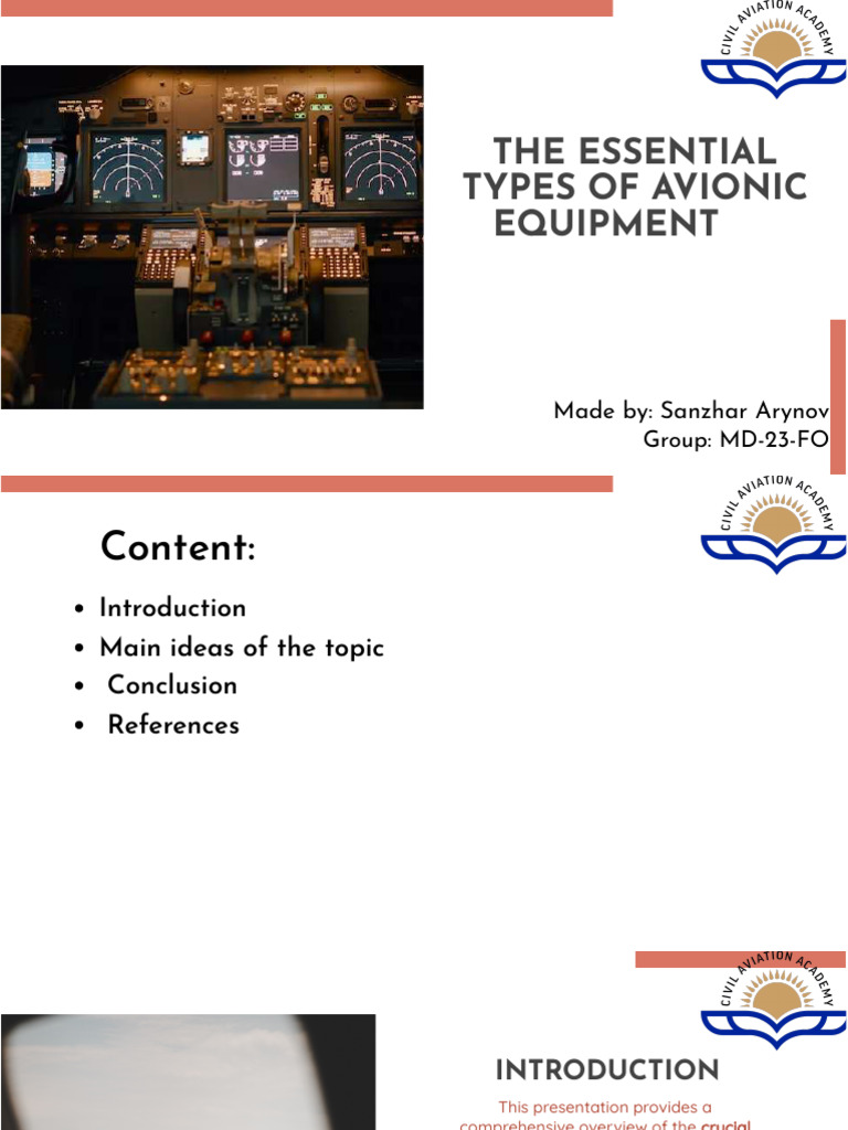 The Essential Types of Avionic Equipment | PDF
