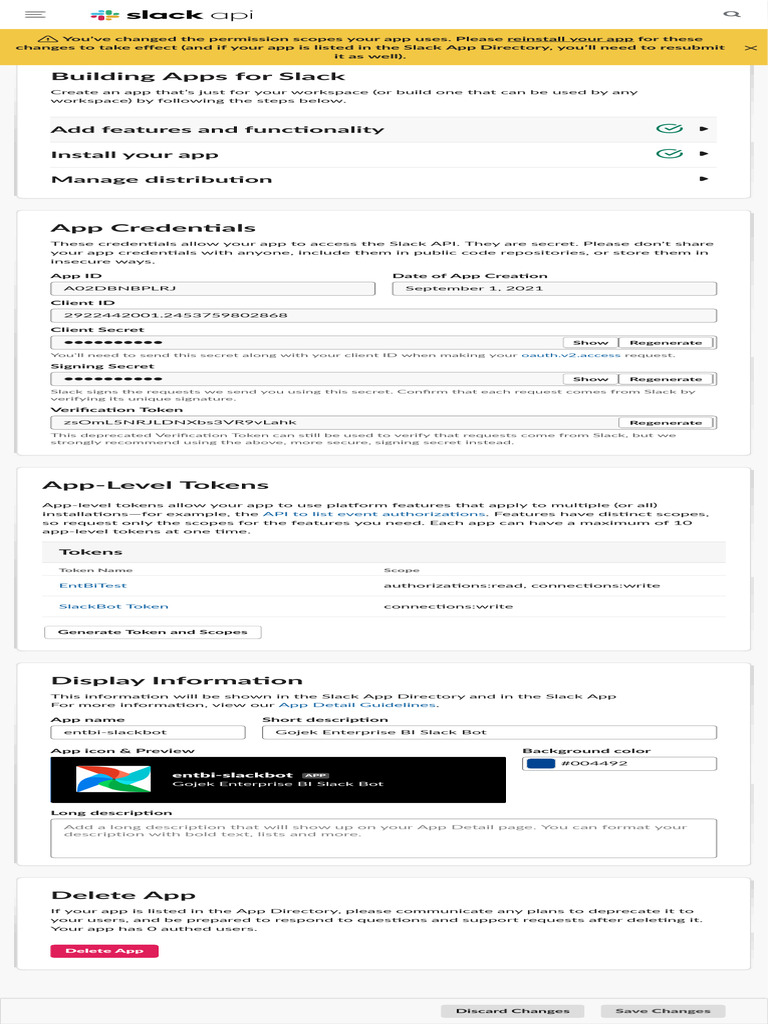 Slack API Applications Gojek Slack | Download Free PDF | Mobile App ...