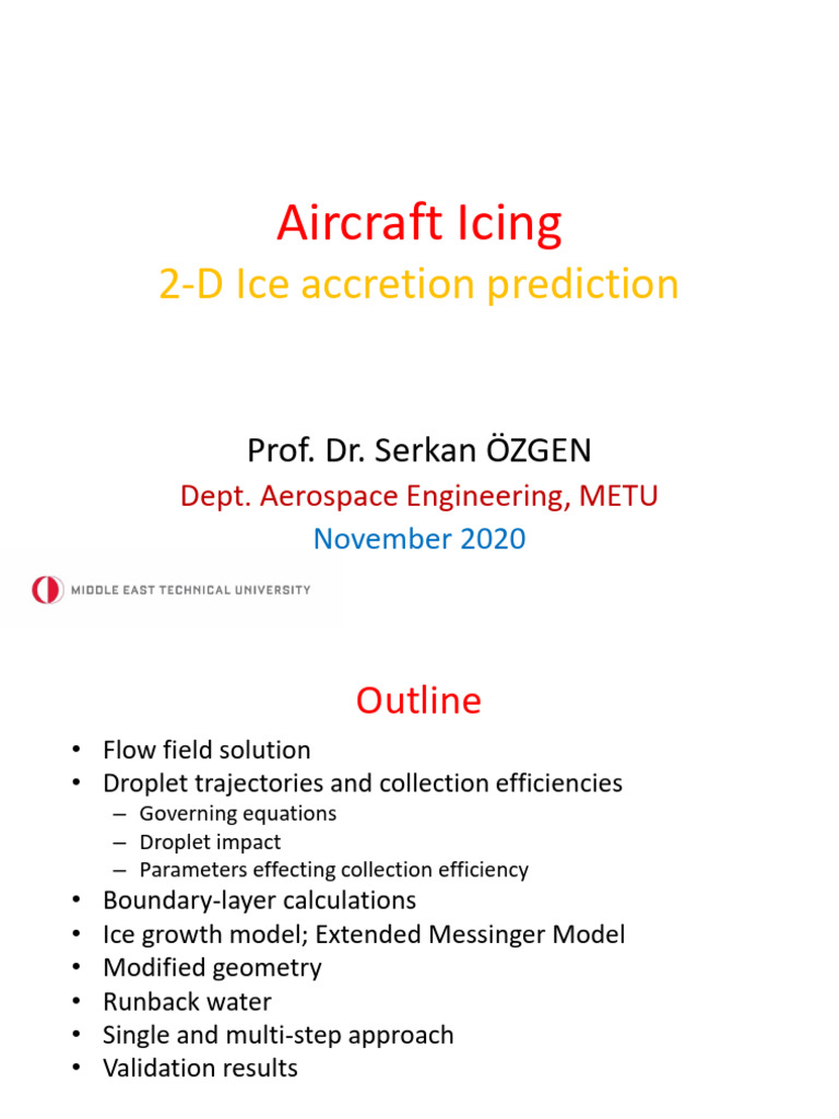 Lecture-4 2D Icing Prediction | PDF | Teaching Methods & Materials