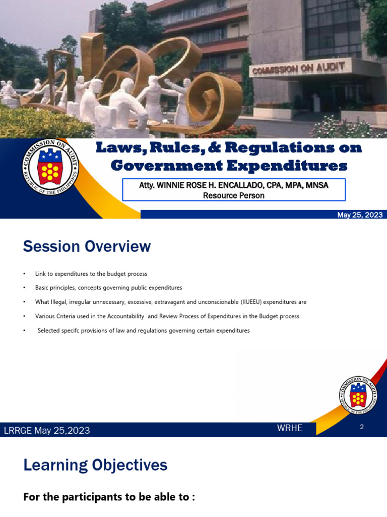 Government Expenditure Regulations Guide | PDF | Precedent | Business