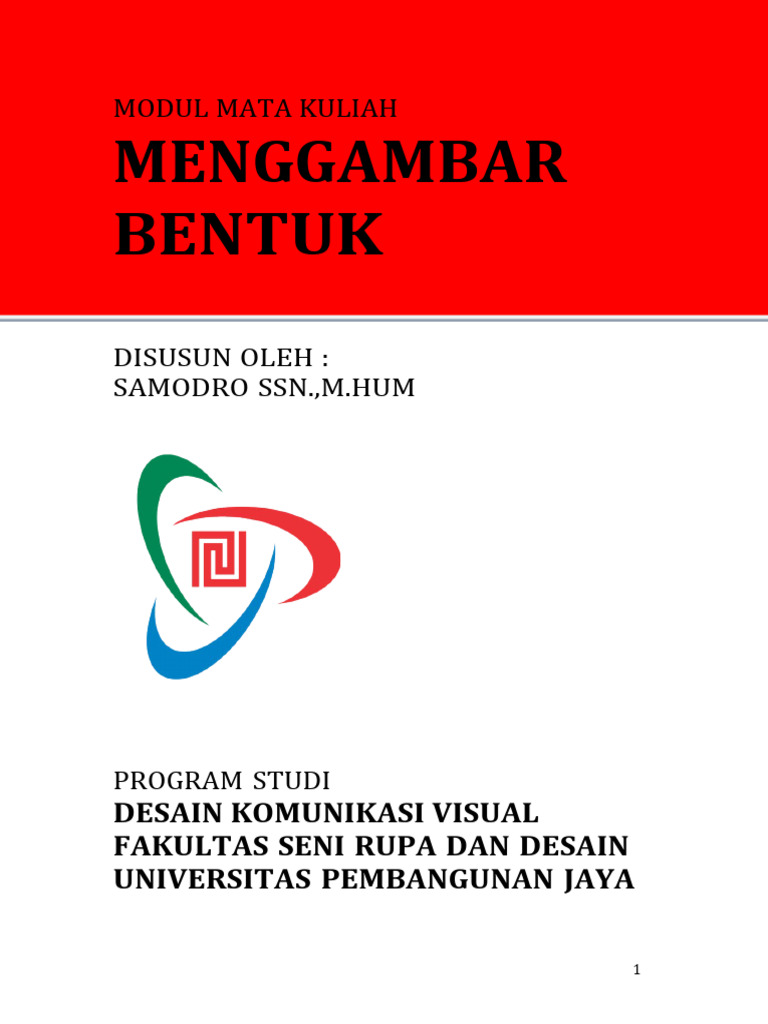 Materi 1 DKV Menggambar Bentuk | PDF