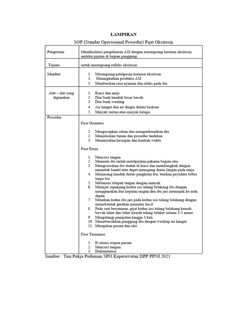 Lampiran Sop | PDF | Kesehatan Holistik