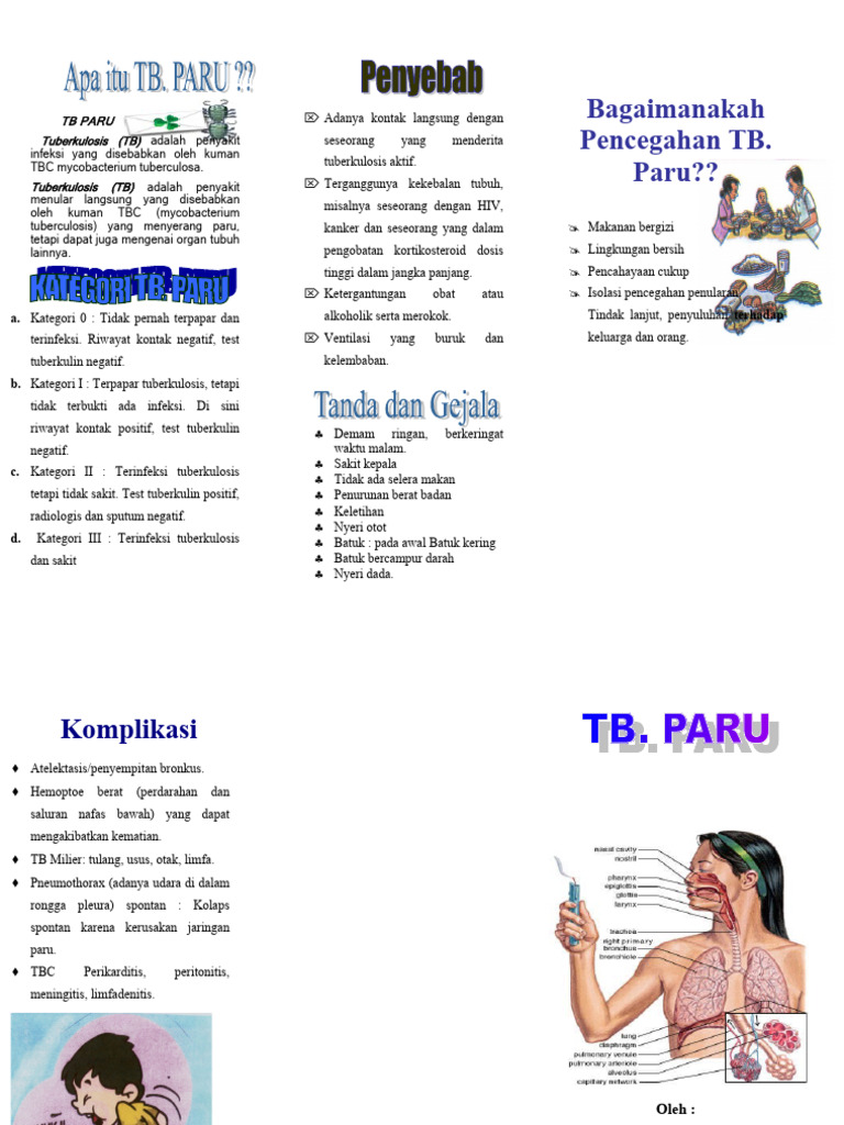 Leaflet TB Paru | PDF | Pengembangan Diri | Kesehatan Holistik