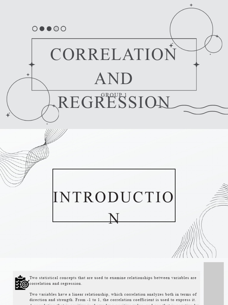 Correlation and Regression Explained | PDF | Scatter Plot | Applied Mathematics