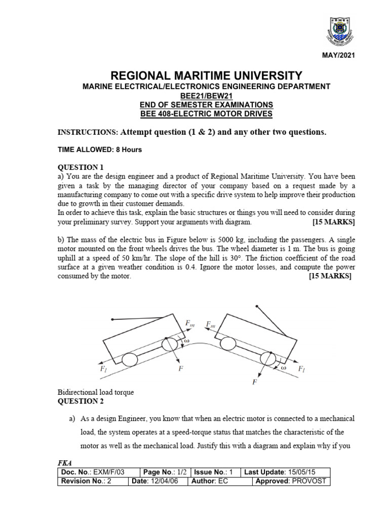 Electric Motor Drives - Bee - Bew 21 | Download Free PDF | Electric ...
