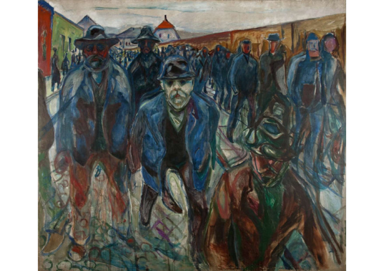 Edvard Munch - Workers On Their Way Home - Google Art Project | PDF