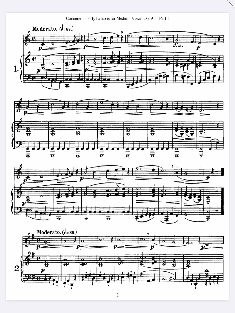Concone No. 1 | PDF