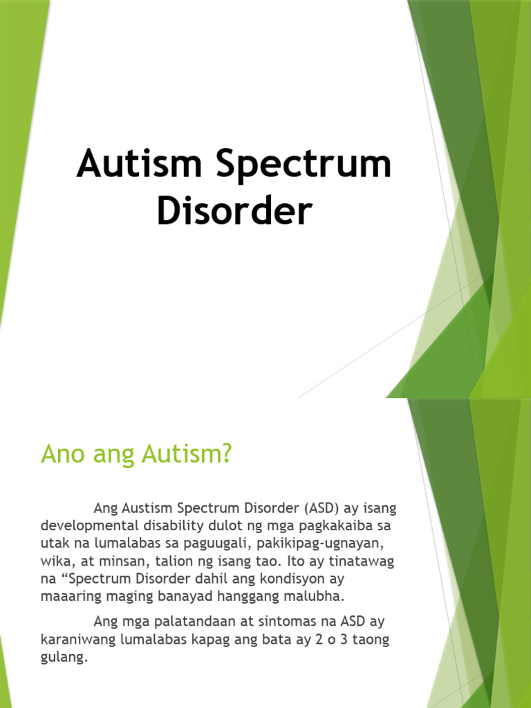 Autism Spectrum Disorder Powerpoint | PDF