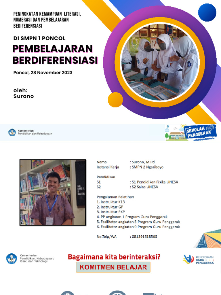 Pembelajaran Berdiferensiasi | PDF | Karier & Perkembangan | Sains & Matematika
