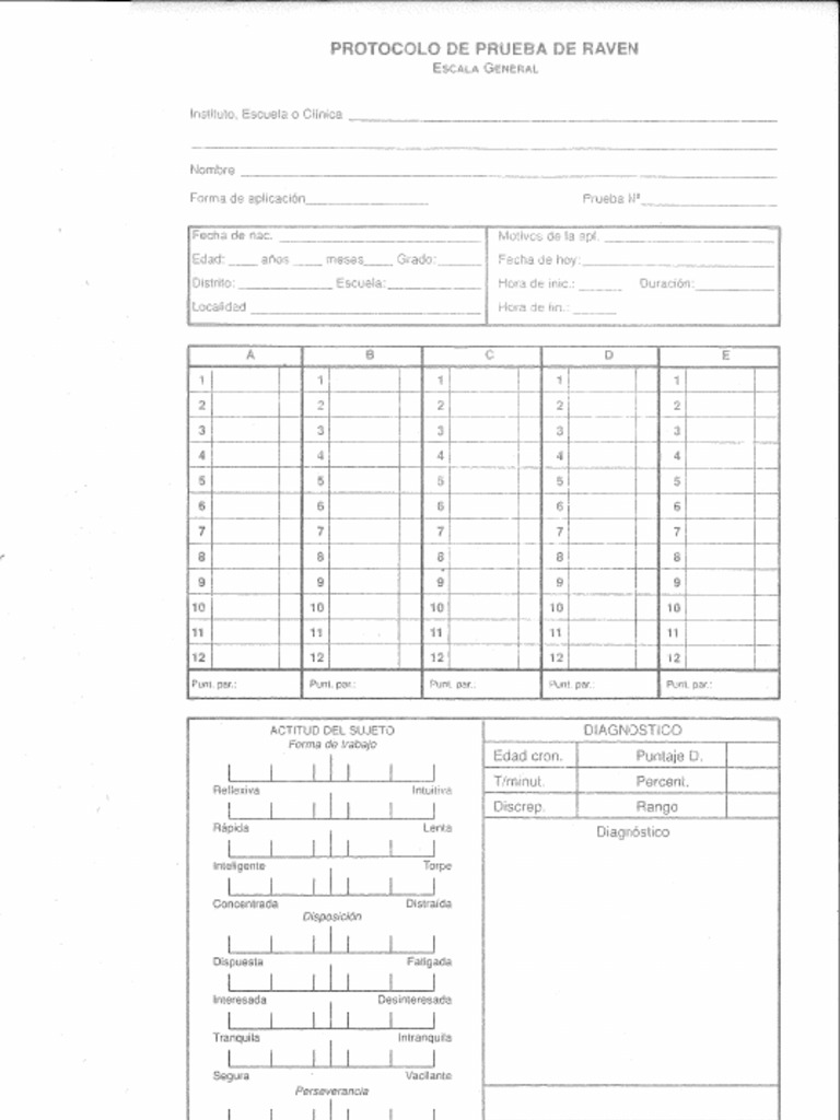 Protocolo de Prueba. | PDF