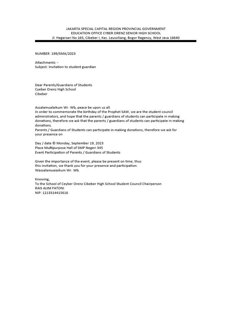 Surat Resmi Bahasa Inggris Pdf