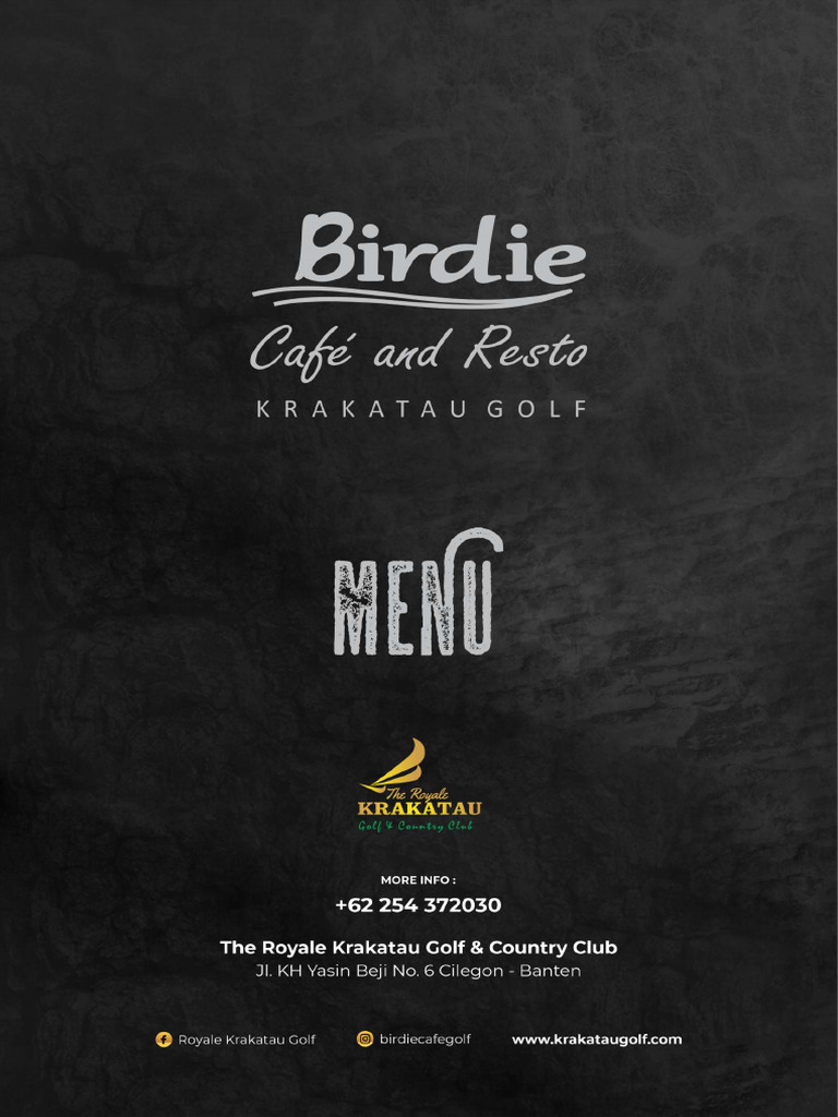 MENU BIRDIE 2023_A4 | PDF
