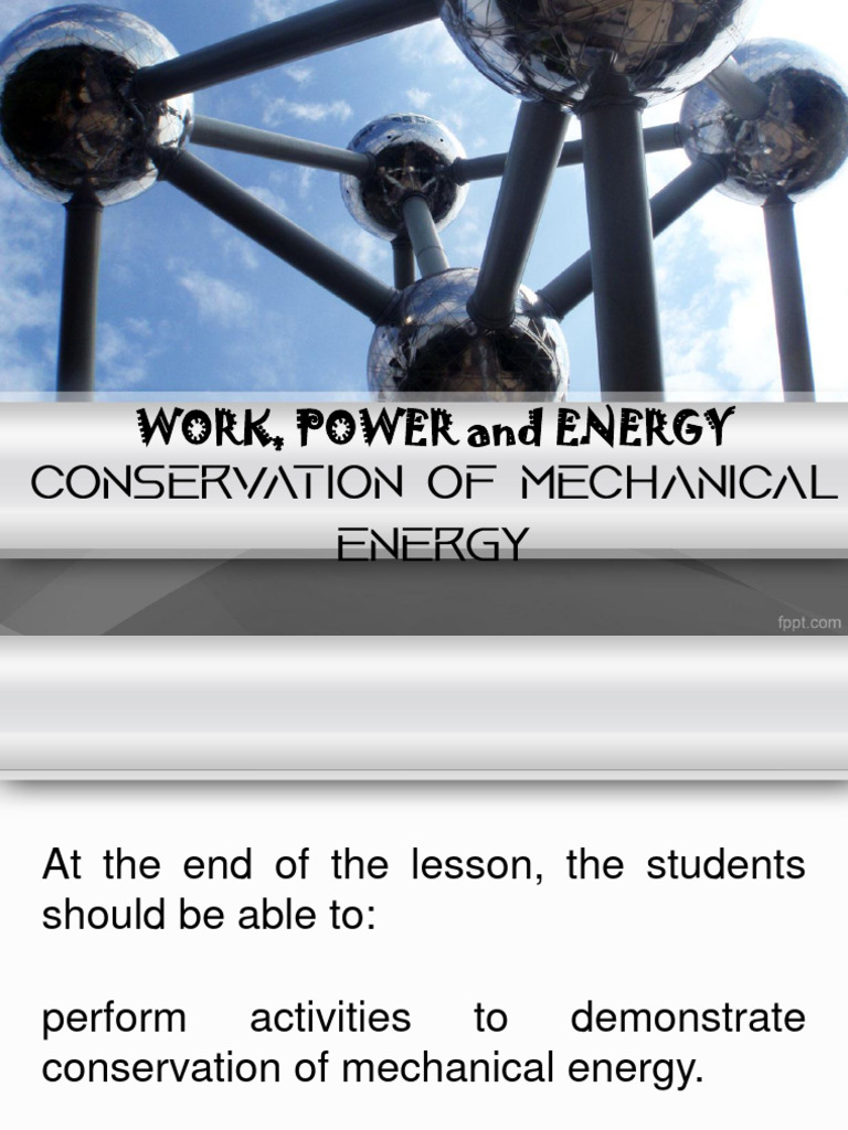 Mechanical Energy Conservation Explained | PDF | Potential Energy ...