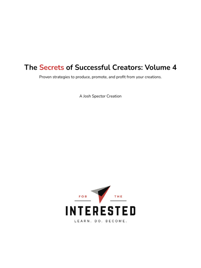 Secrets of Successful Creators | PDF