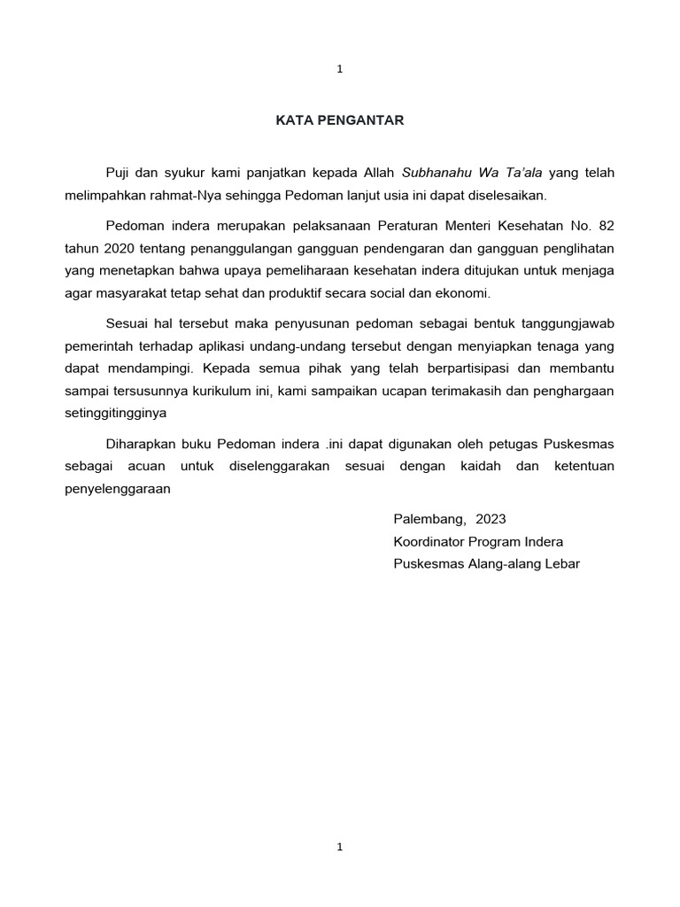 Pedoman Indra 2023 | PDF