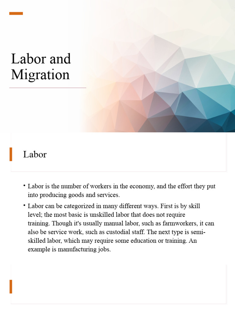 Labor and Migration Trends Explained | PDF | Human Migration | Labour ...