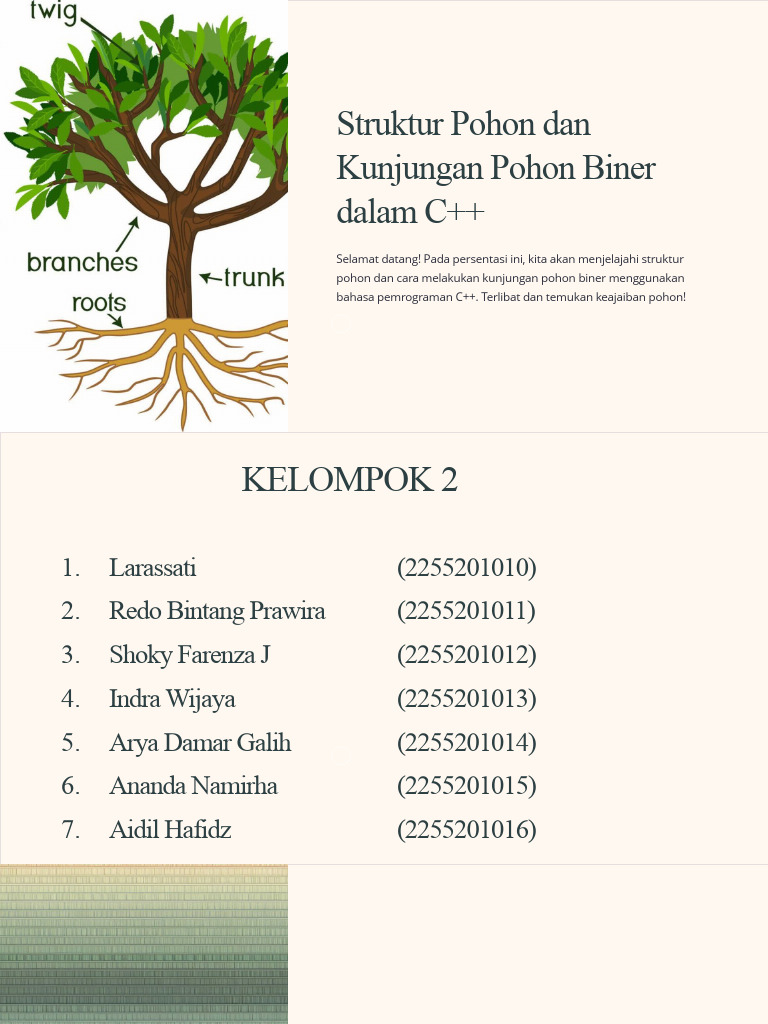 Struktur Pohon Dan Kunjungan Pohon Biner Dalam C | PDF