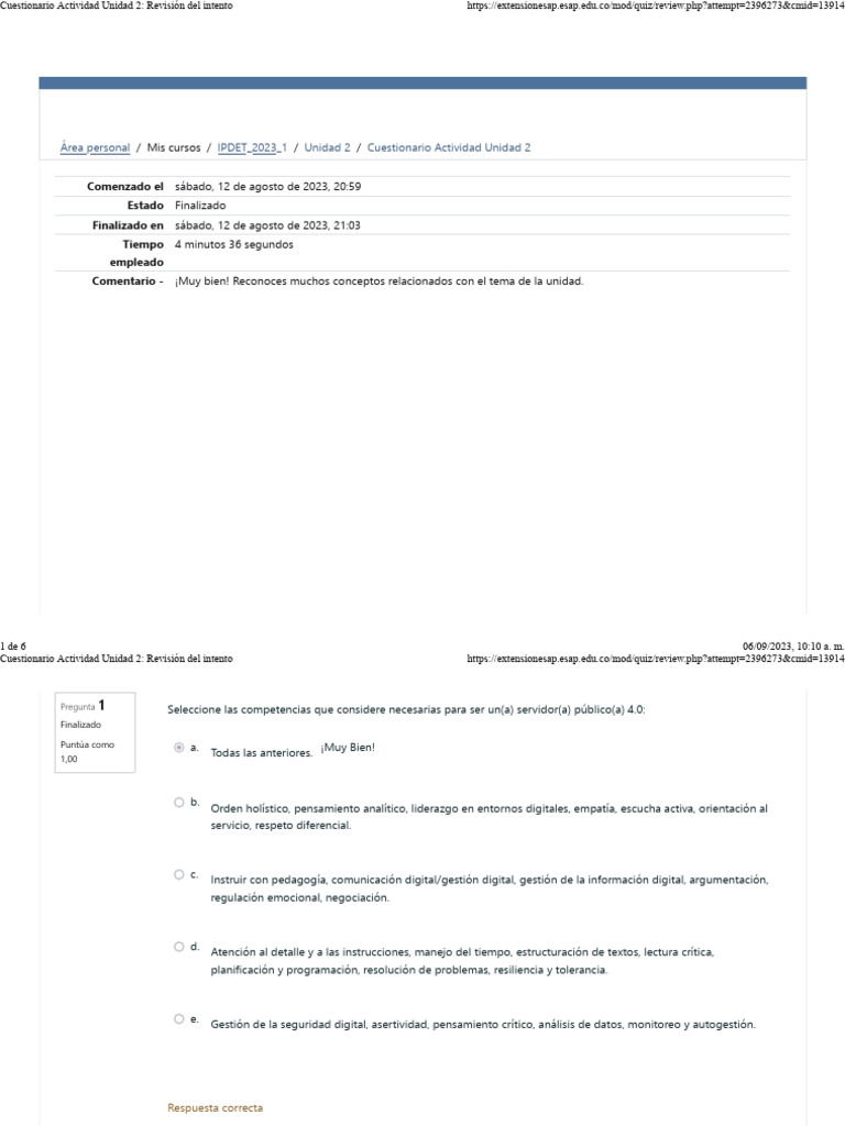 Modulo 2.2 | PDF | Cuestionario