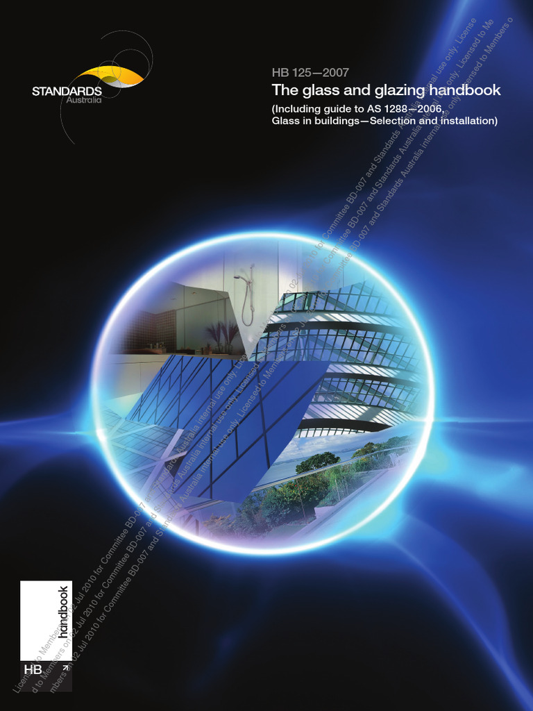 HB 125-2007_Glass & Glazing Handbook | PDF