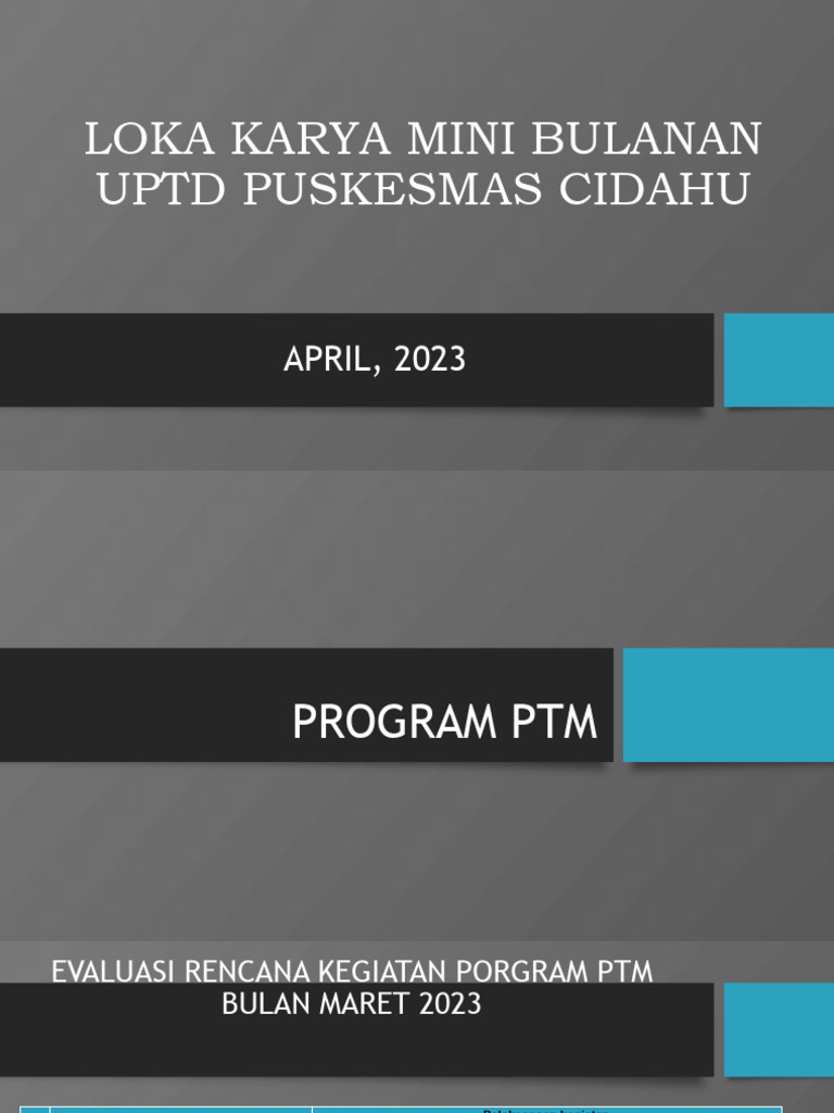 Lokbul Ukm Bulan April PTM 2023 | PDF