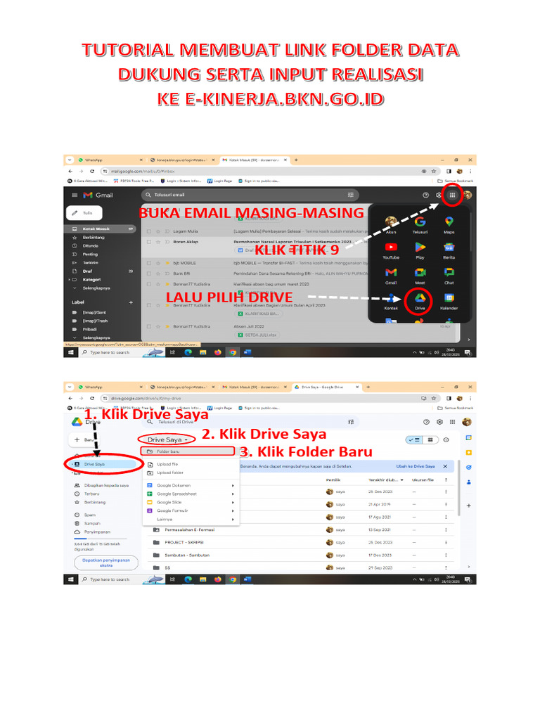 Tutorial Membuat Link Dan Mengisi Realisasi Serta Pedoman Penilaian | PDF