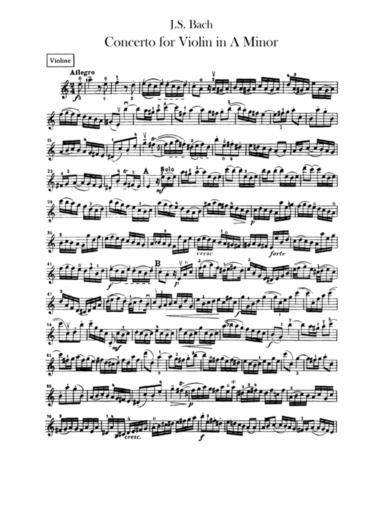 Bach A Minor | PDF