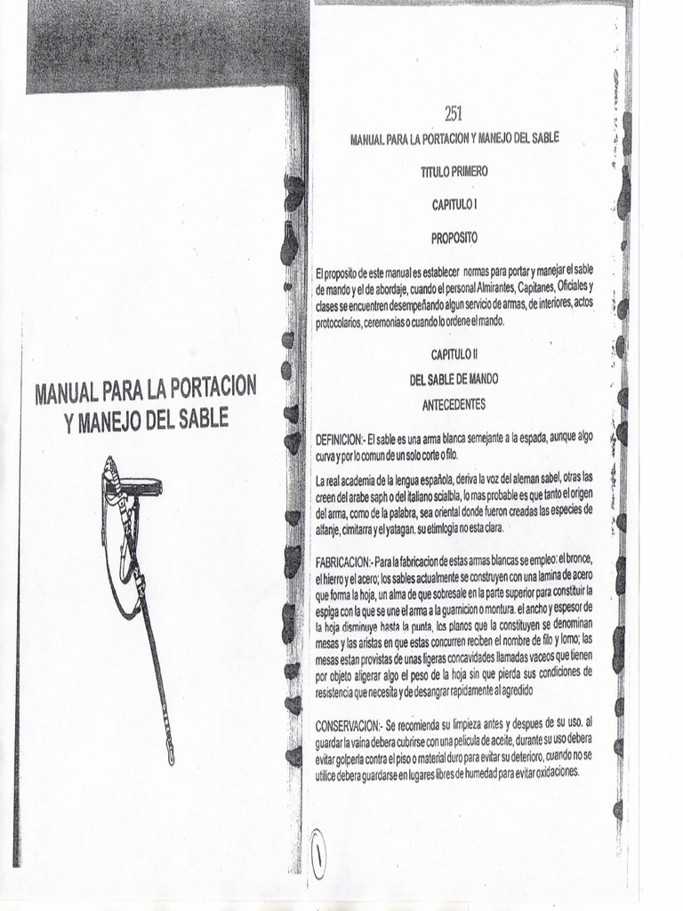 manual de uso de sable completo | PDF