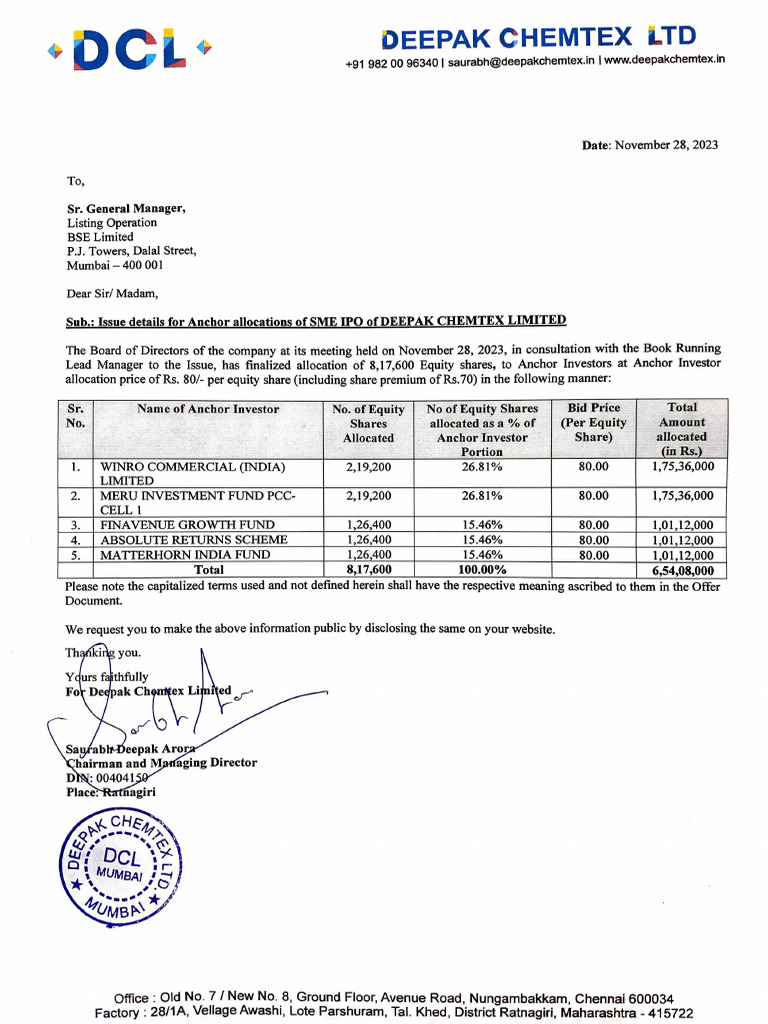 Anchor Allocation | PDF