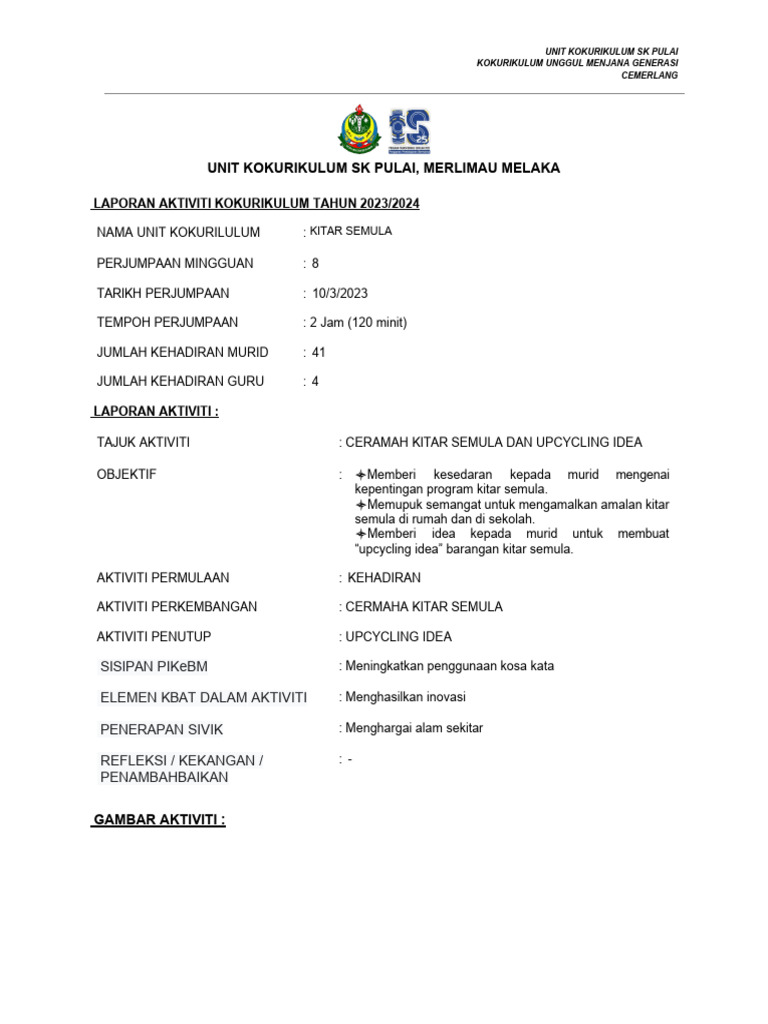 Ceramah Kitar Semula 3 Okt | PDF