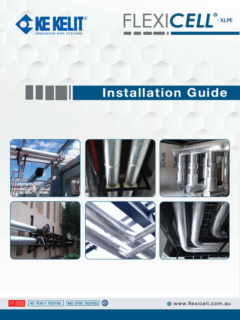 FLEXICELL XLPE Installation Guide Jan 2021 | PDF | Adhesive | Duct (Flow)