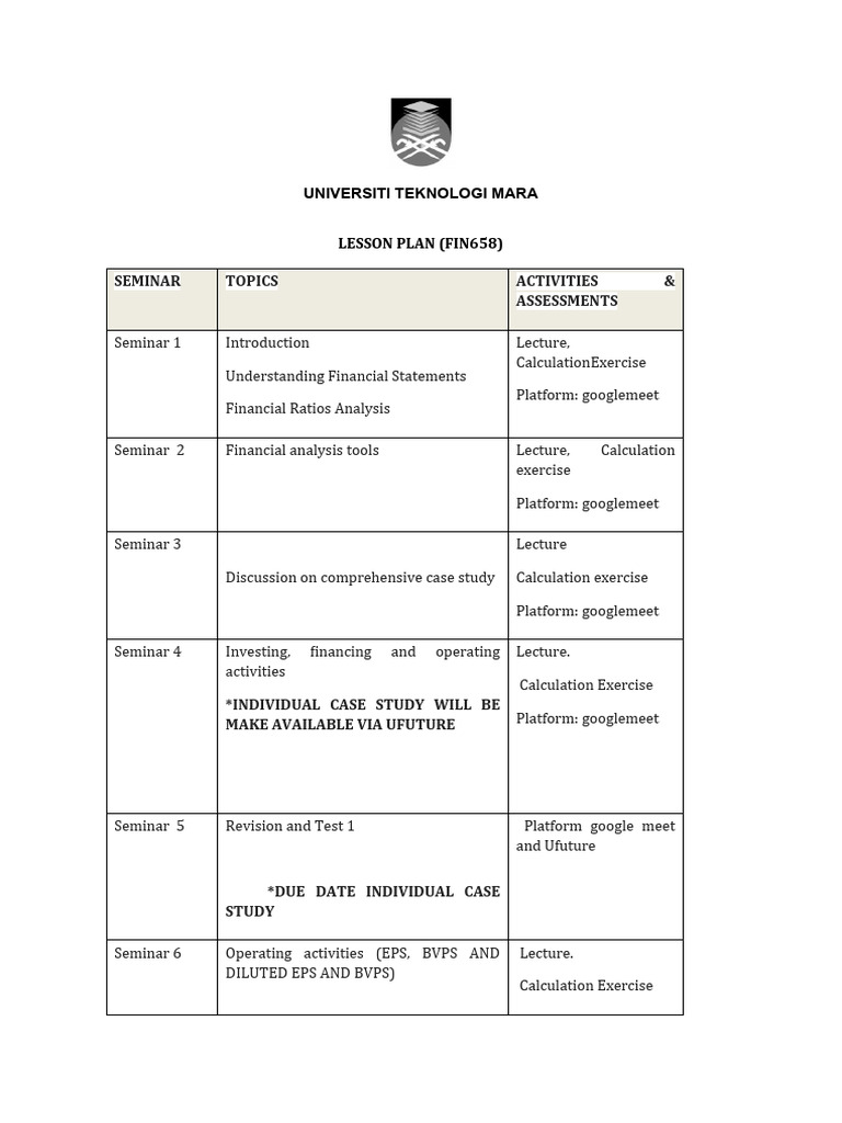 Lesson Plan Fsa Epjj | PDF