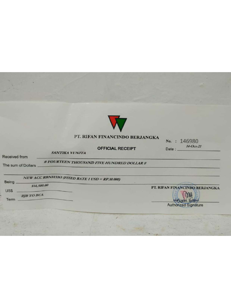 Transfer Margin Santika Yunita RFB | PDF