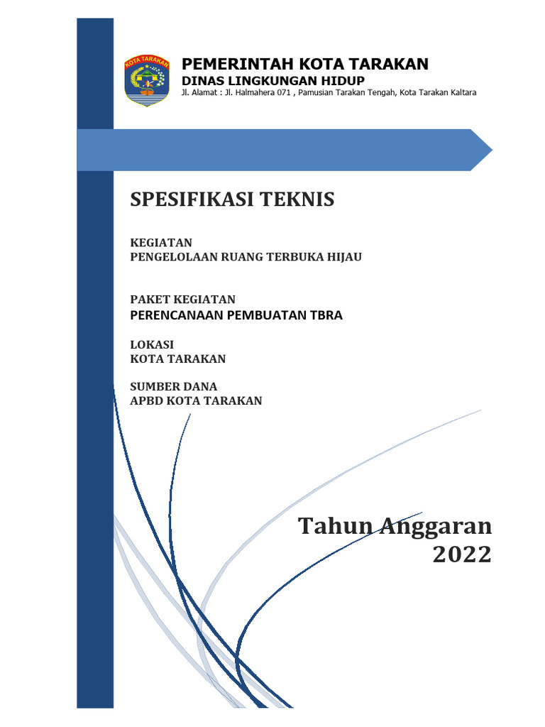 Spesifikasi Teknis Tbra | PDF