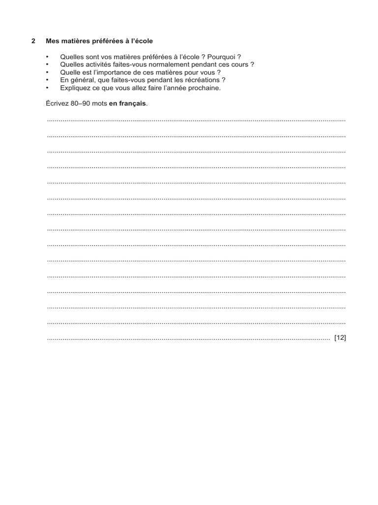 Mes matières préférées et voyages | PDF | Maison et jardin