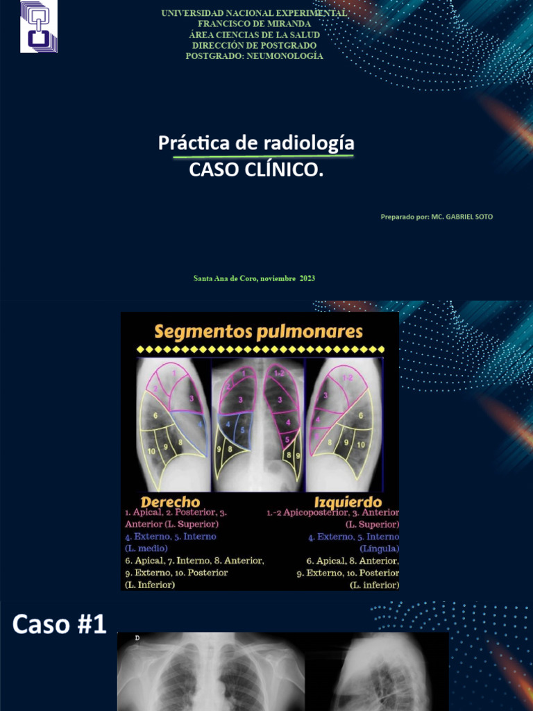 CASO CLÍNICO. RX AP y LATERAL. GABRIEL SOTO. | PDF