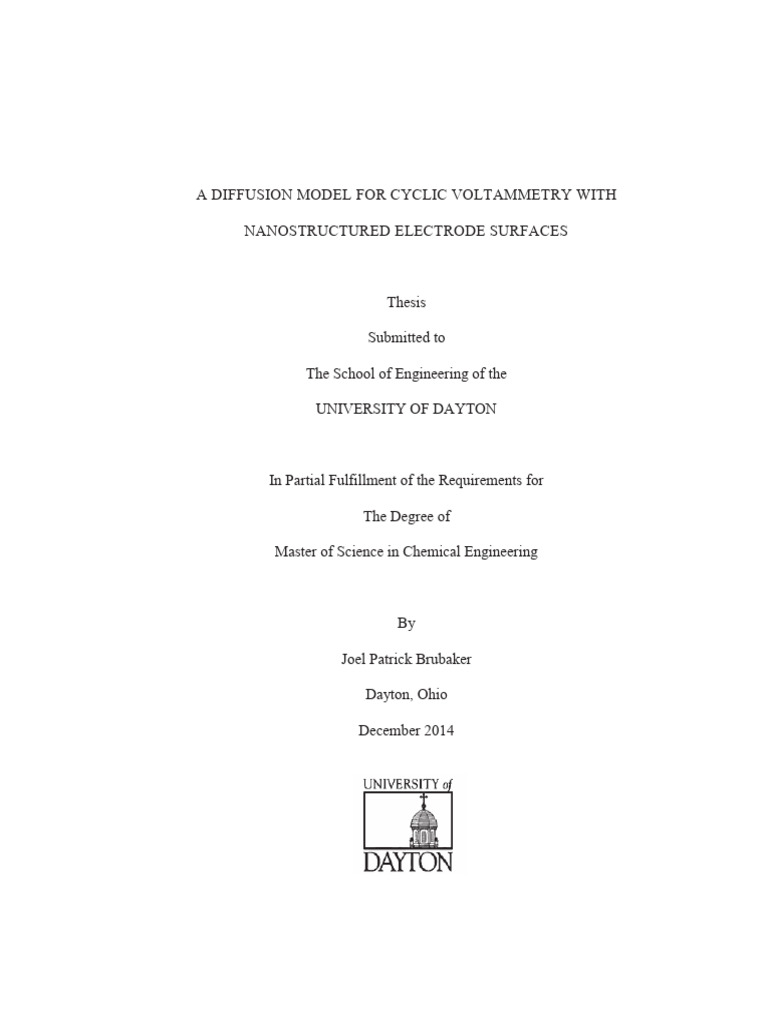 Brubaker, Joel Patrick | PDF | Diffusion | Electrode