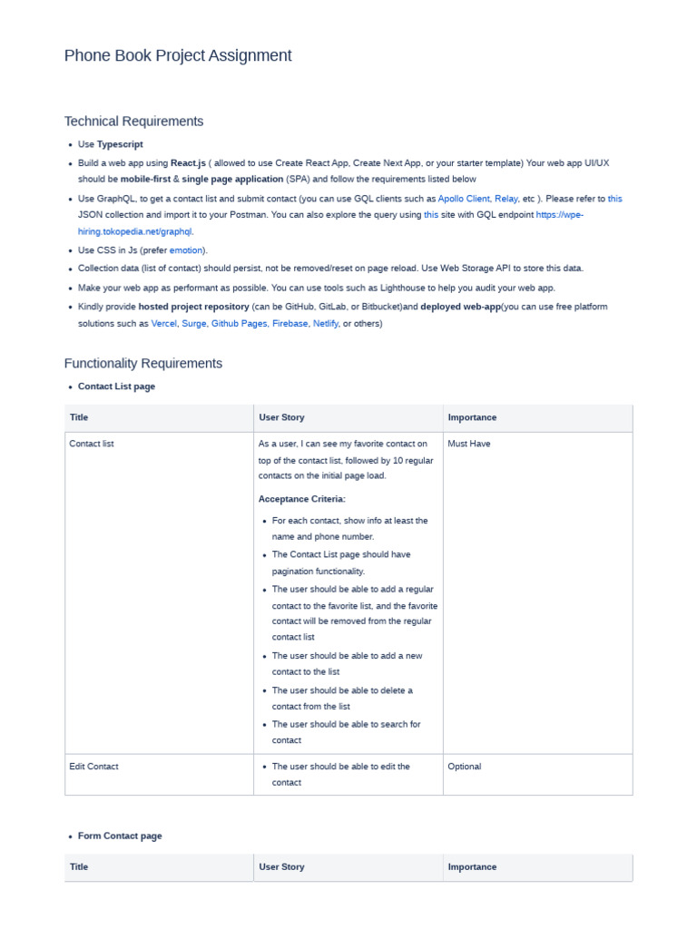 Phone Book Web App Assignment | PDF | Web Application | Computer Science
