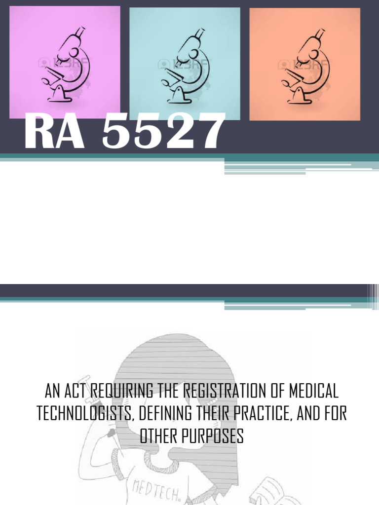 Lesson 3 RA 5527 | PDF | Medicine | Pathology