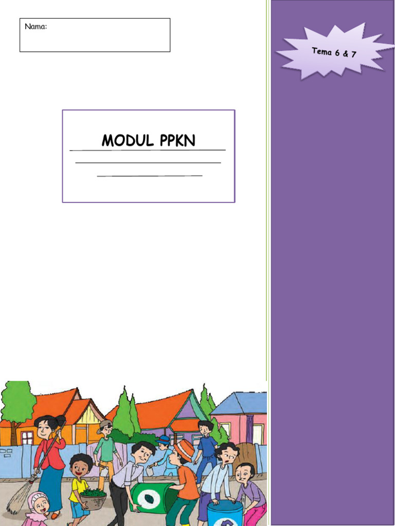 MODUL PPKN Tema 6 & 7 | PDF | Kesehatan Holistik | Gaya Hidup