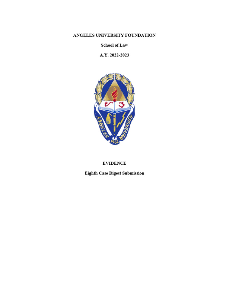Evid - Digests - Compilation - Activity 8 | PDF