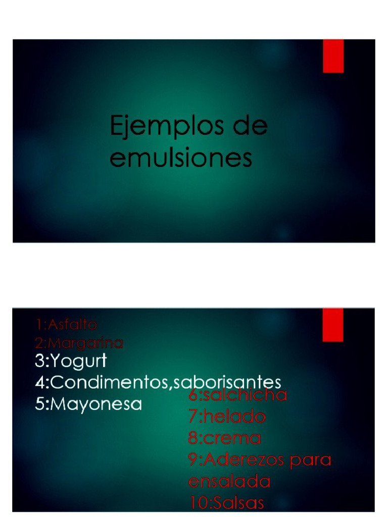 Emulsiones | PDF