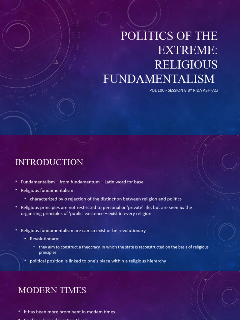 Session 8 - Fundamentalism | PDF | Fundamentalism | Islamic Fundamentalism