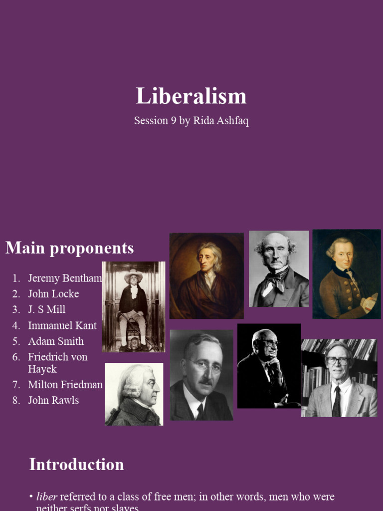 Session 9 - Liberalism | PDF | Liberalism | Individualism